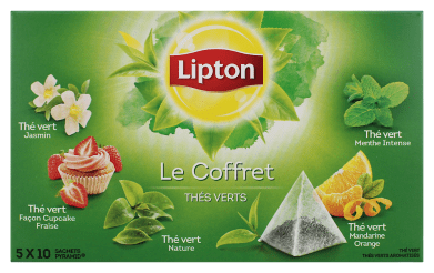 Lipton - Lipton Thé Vert Coffret 50 Sachets | Allergobox