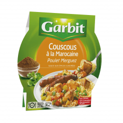 GARBIT - COUSCOUS à la marocaine Poulet et Merguez Sauce aux épices ...