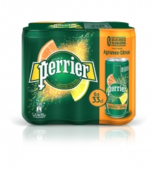 PERRIER - Perrier boisson arômatisée à l’eau minérale naturelle gazeuse ...