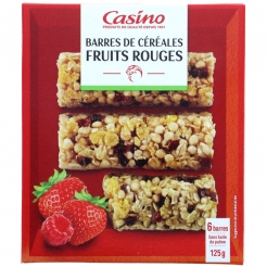 Casino - Barres céréales fruits rouges - 125g | Allergobox